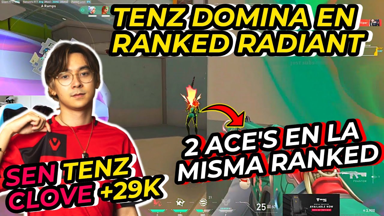 SEN TenZ SE HACE 2 ACE EN LA MISMA RANKED CON CLOVE EN SPLIT | DEJA SORPRENDIDOS A TODOS - YouTube