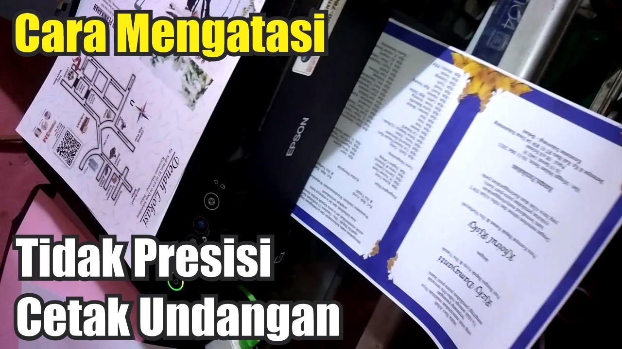 Cara Setting Agar Presisi Saat Print Undangan Custom - YouTube