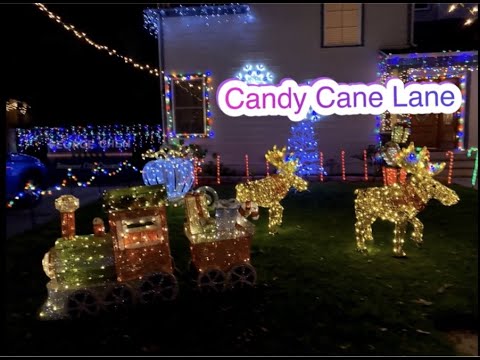 Candy Cane Lane Torrance California 2020 | Drive Through Candy Cane ...