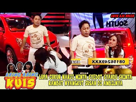 LUPA CHUKUR NARJI MINTA SYEDOT SYAHDU SHINTA RAMBUT NYANGKUT SUSAH DI AMBILNYA - KUIS KRING KRING
