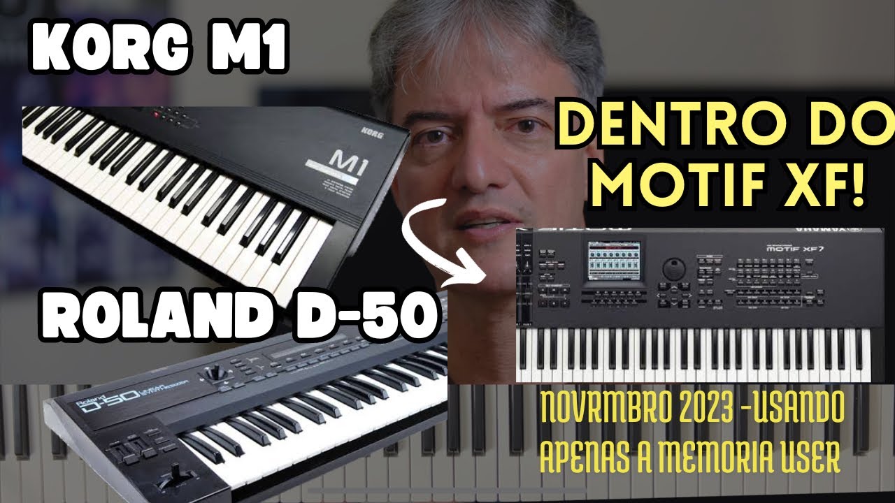 Korg M1 e Roland D-50 para Motif - YouTube