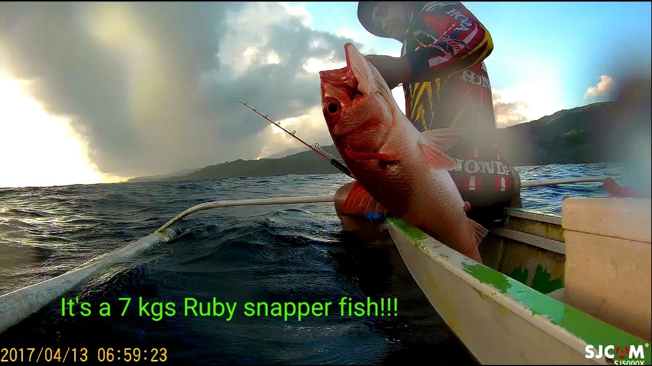 NEWBIE ANGLER DEEP JIGGING CAUGHT A RUBY SNAPPER - YouTube
