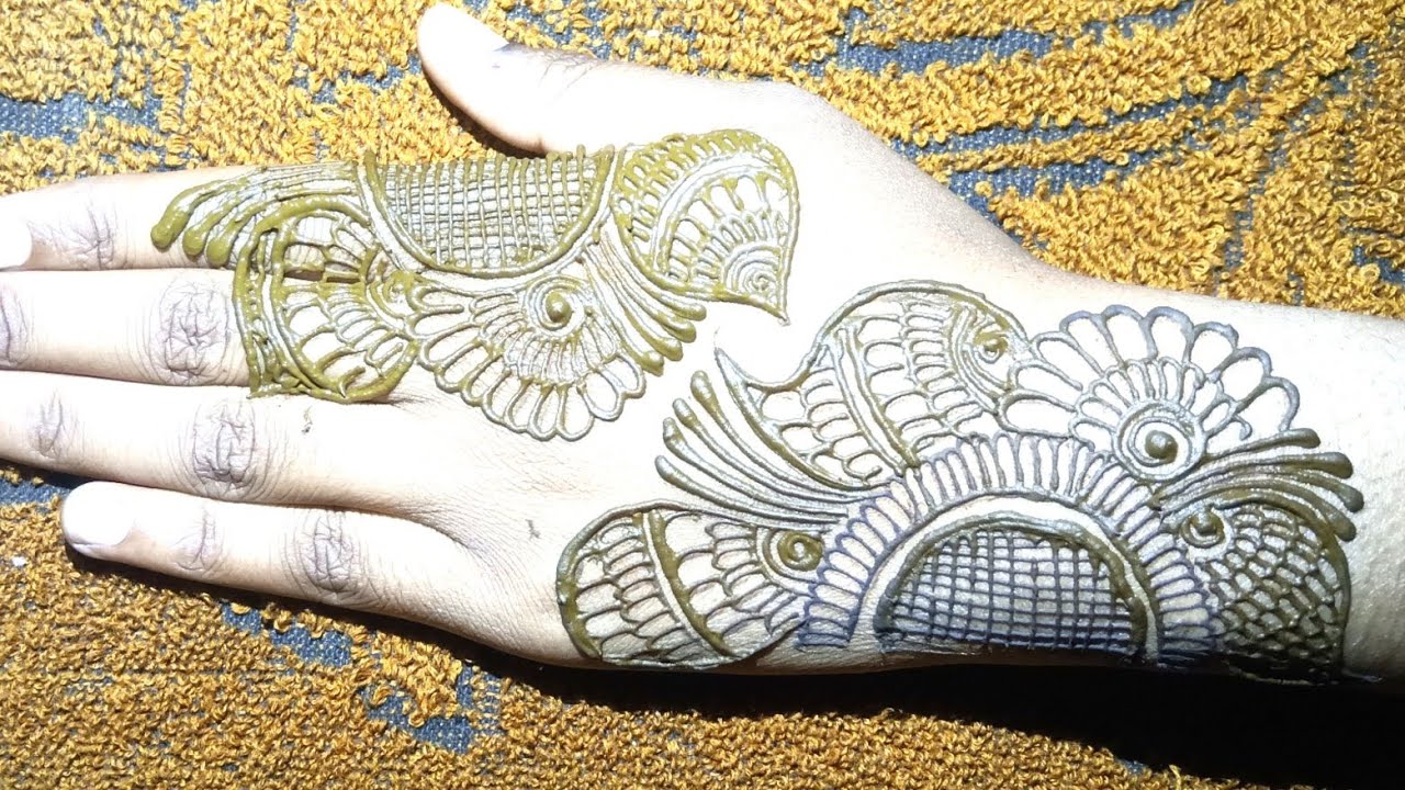 Arabic Mahedi Design ️. Back Hand Mahedi Design. Beutiful Mahedi Design ...