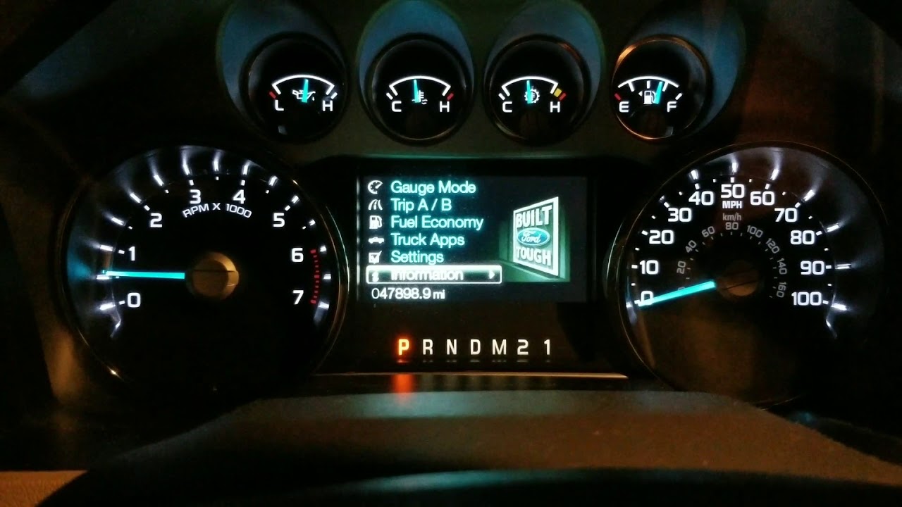 Ford Super Duty Engine Idle Meter 4.2in LCD Productivity Screen. - YouTube