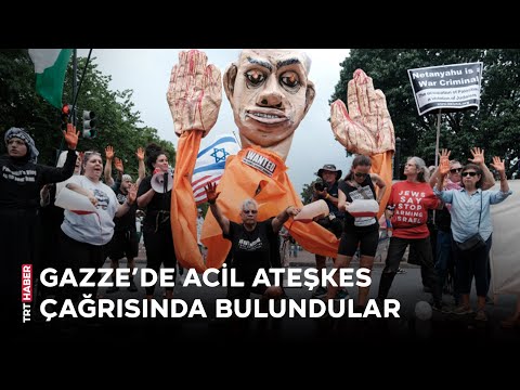 Biden ile görüşen Netanyahu, Beyaz Saray önünde protesto edildi