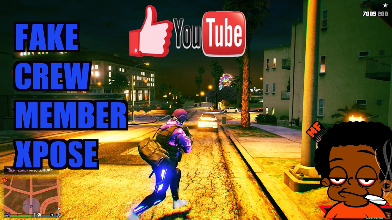 SMACKING FAKE CREW MEMBER- GTA V ONLINE - YouTube