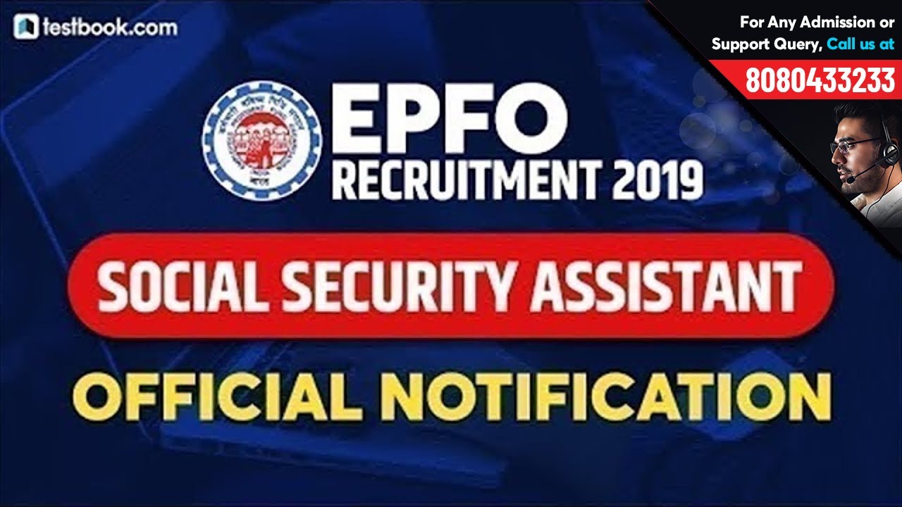 EPFO Social Security Assistant Recruitment 2019 | EPFO SSA Vacancy 2019 ...