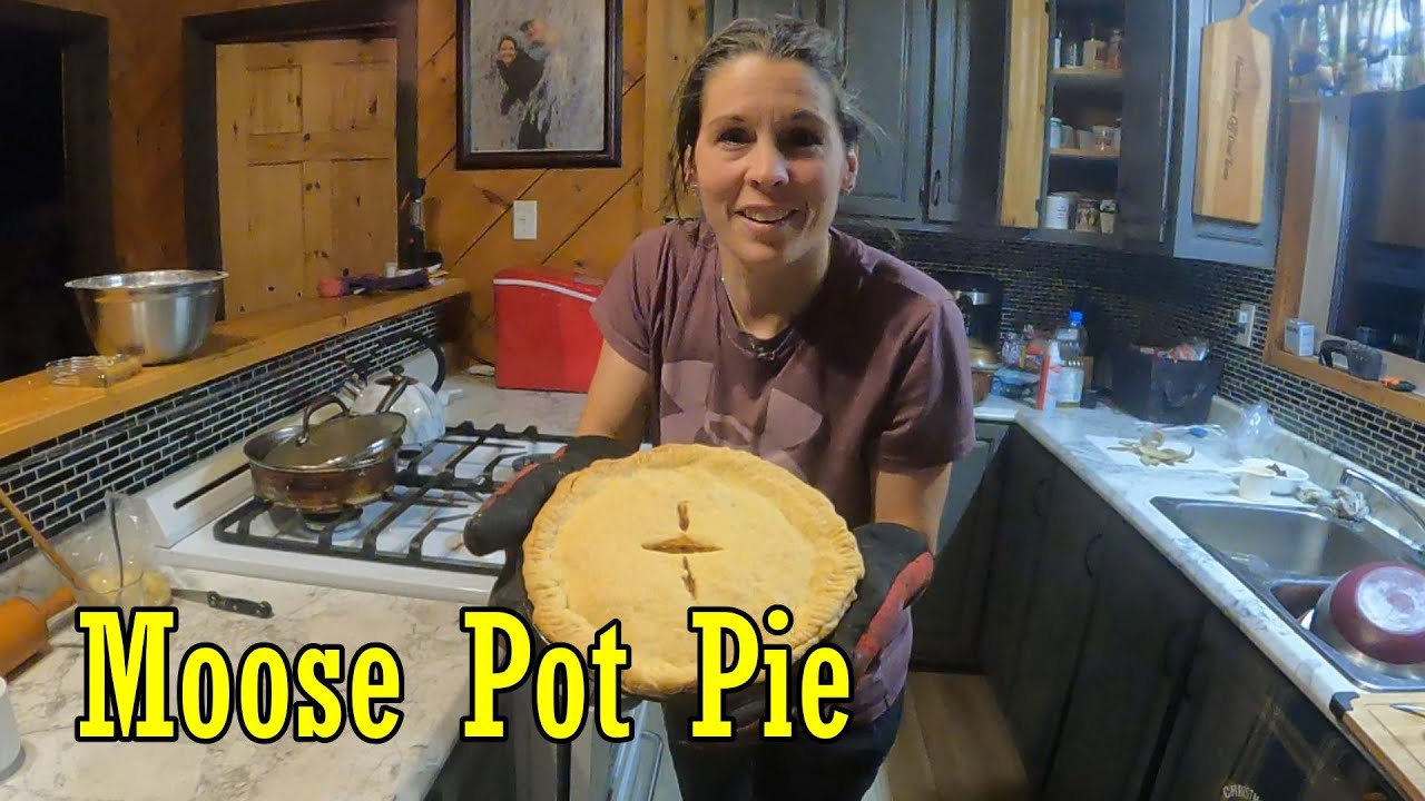 Moose Pot Pie/ Wood Cutting - YouTube