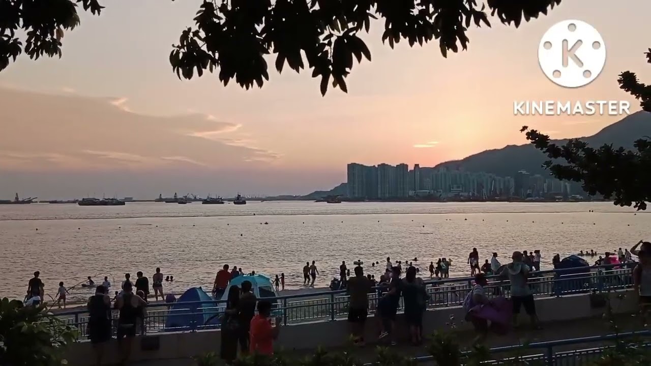 Sunset view#tabing dagat#gold coast beach - YouTube