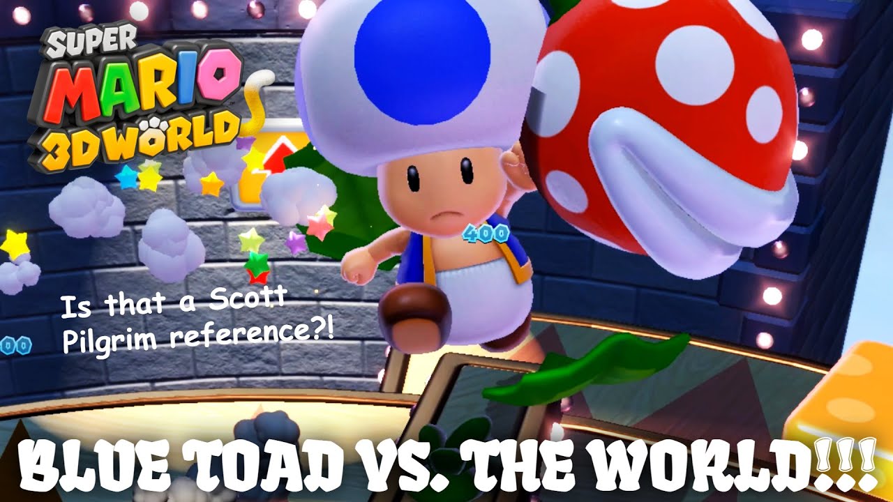 Blue Toad From Mario