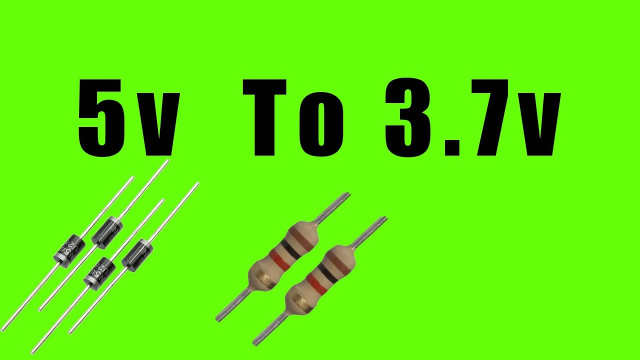5V to 3.7V Converter | 5V to 3.7V using diode | how to convert 5v to 3 ...
