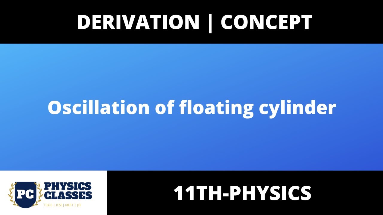 Oscillation of floating cylinder - YouTube
