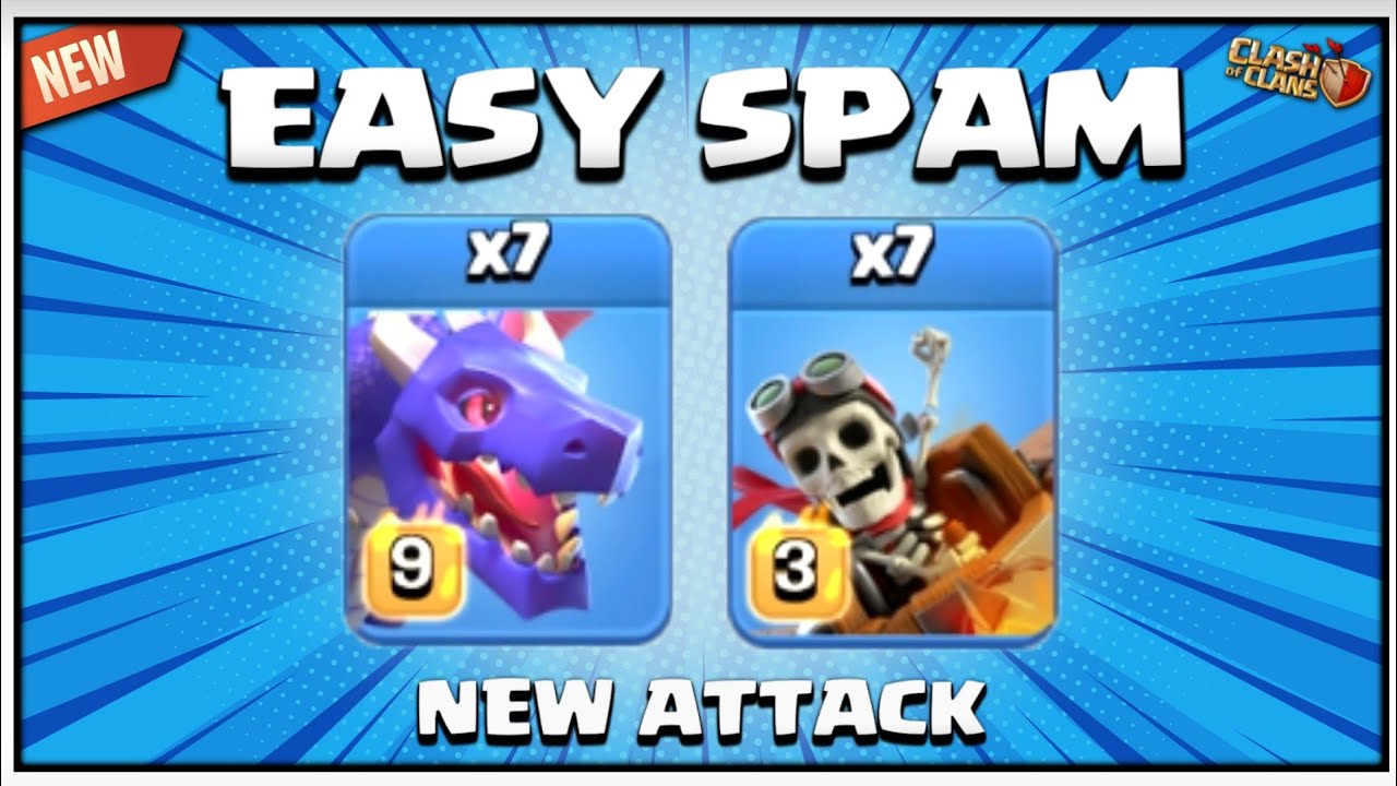 7 Dragons + 7 Drag Riders = New! Easy Th15 3 Star Attack Strategy ...