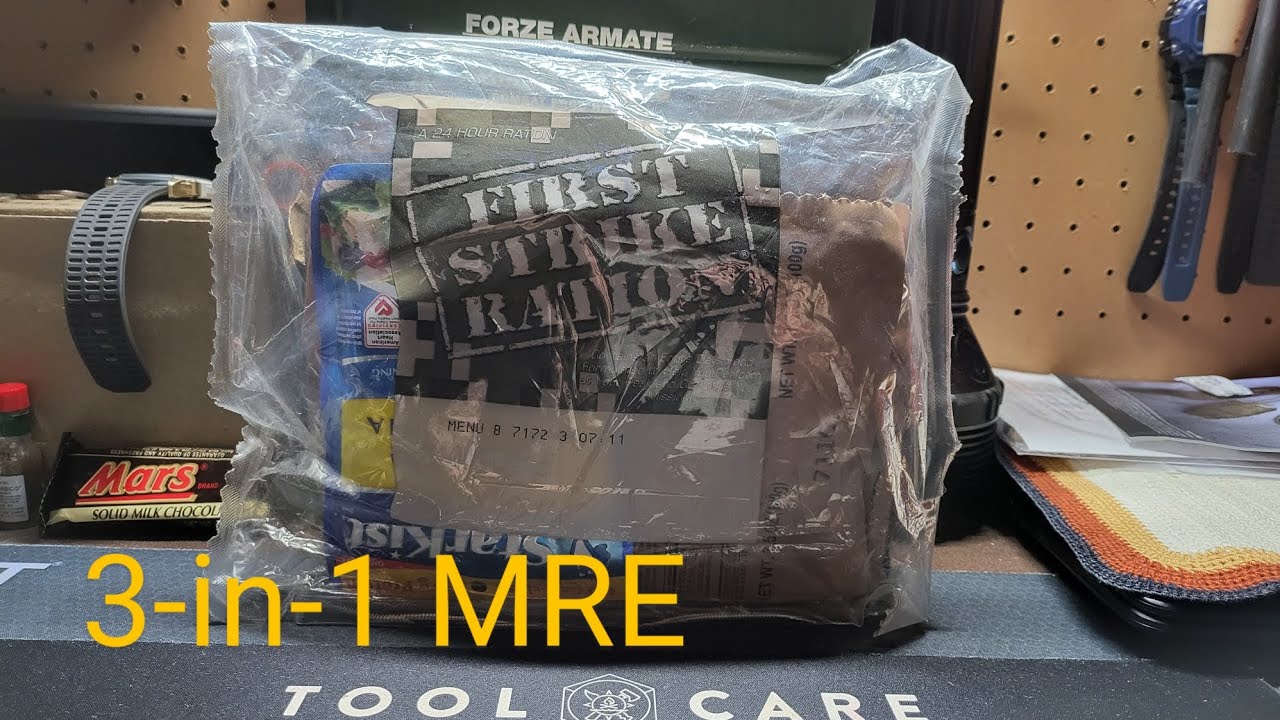 2017 U.S FIRST STRIKE MRE #8 REVIEW!! - YouTube
