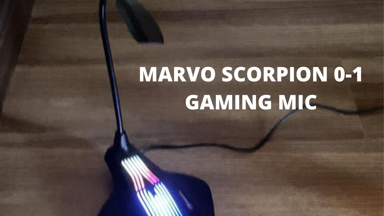 MARVO SCORPION MIC-01| RGB LIGHTING Gaming MIC Unboxing and Review | G ...