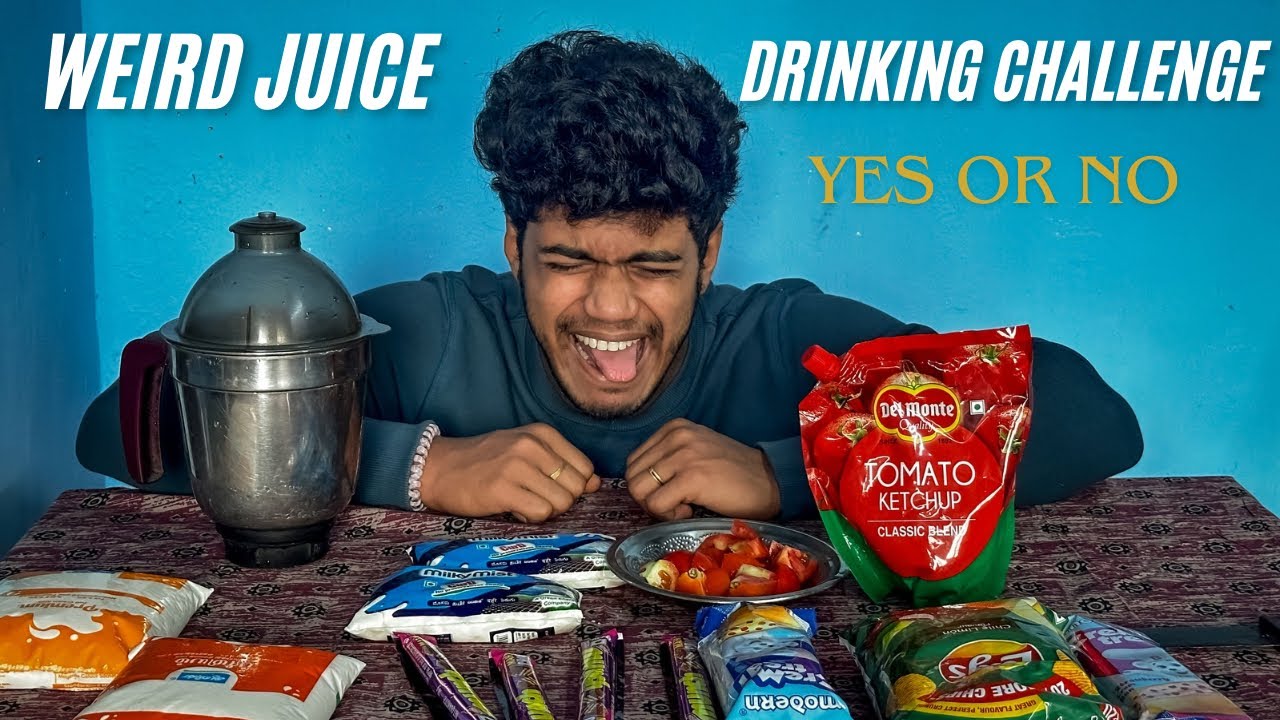 Weird juice drinking challenge 🤣 | MHAMALDAS | #comedy #mhamaldas # ...