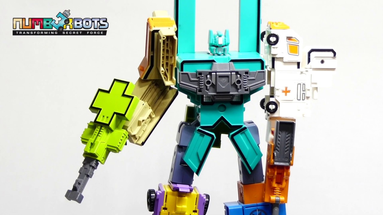 NUMBERBOTS - Istruzioni per assemblare Big Robot DOUBLE FORCE - YouTube