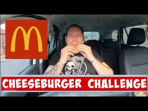 NEW McDonald's 10 Cheeseburger Challenge! #review #foodchallenge # ...