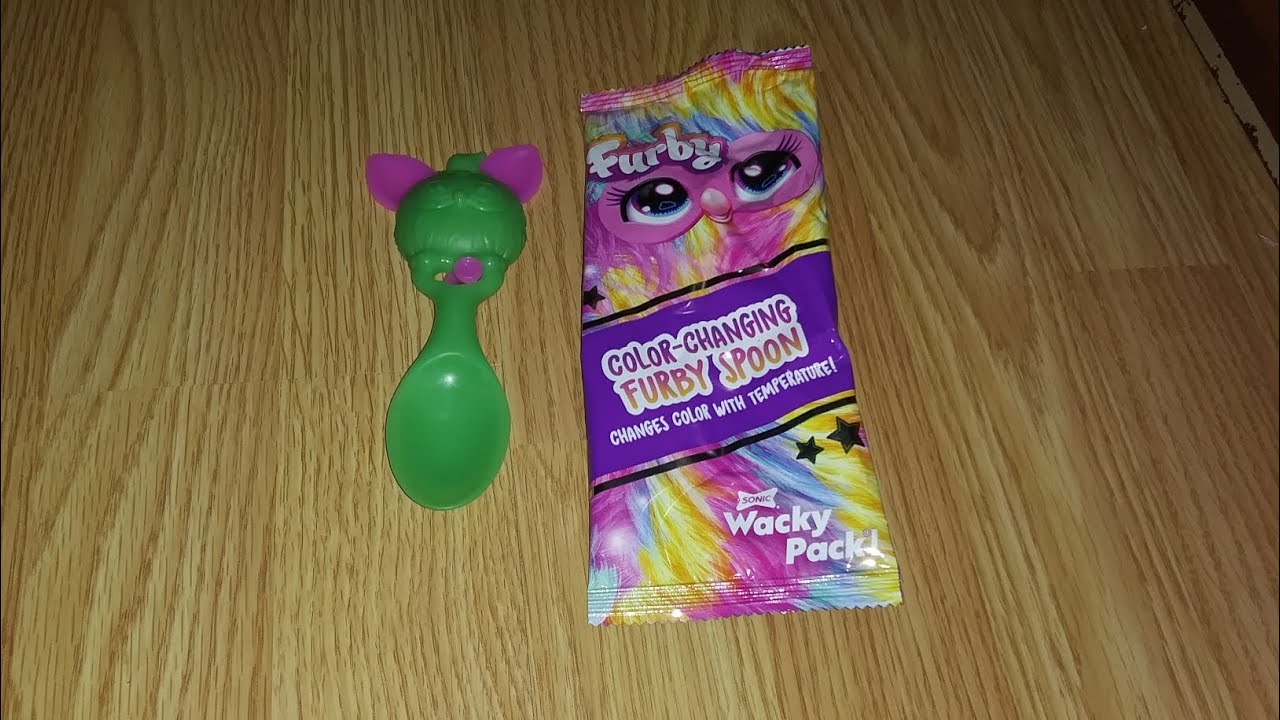 2023 Sonic Wacky Pack Color Changing Furby Spoon - YouTube