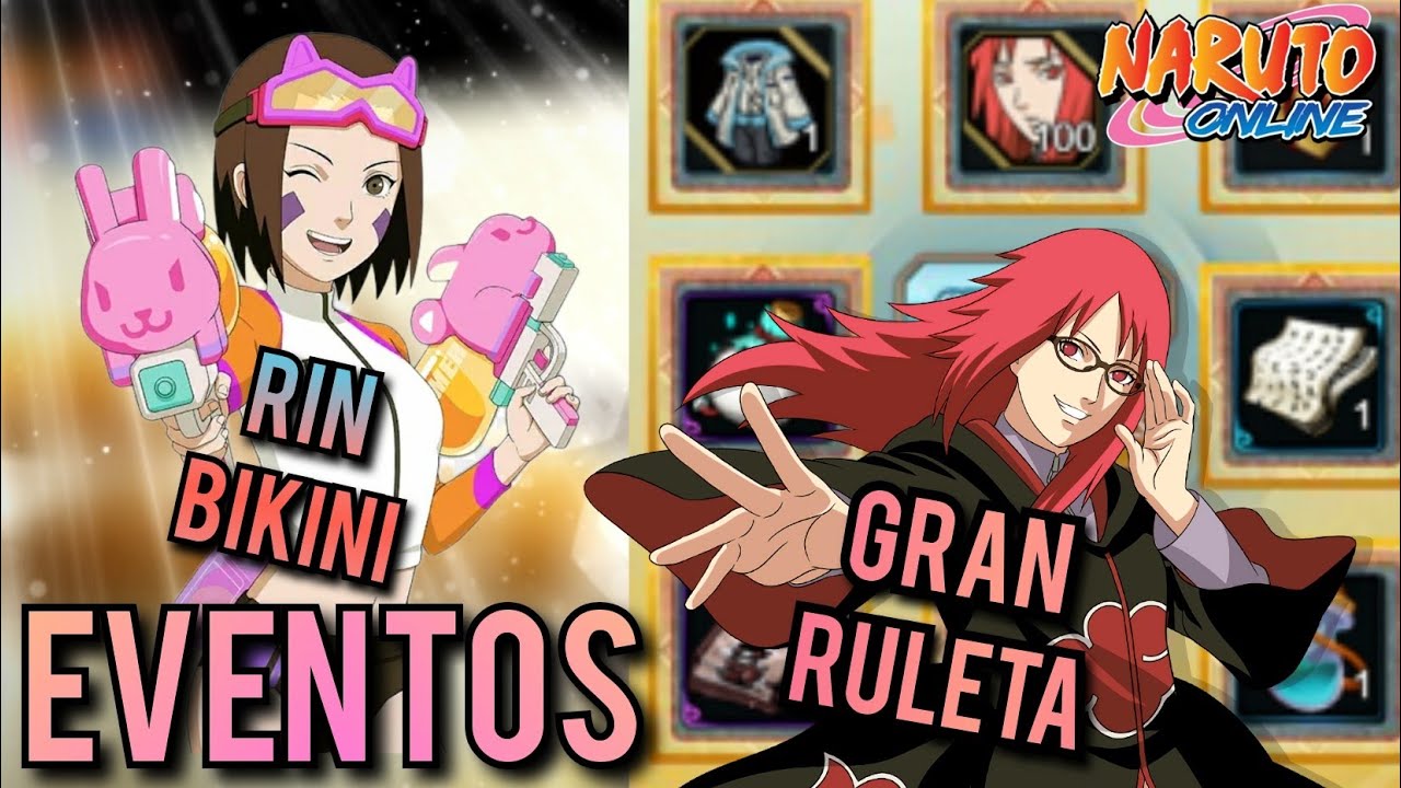 KARIN TAKA EN GRAN RULETA 100* + NUEVA RIN BIKINI Y AONEKO EN KONOHA SUR (RECOMPENSAS DIAS ...
