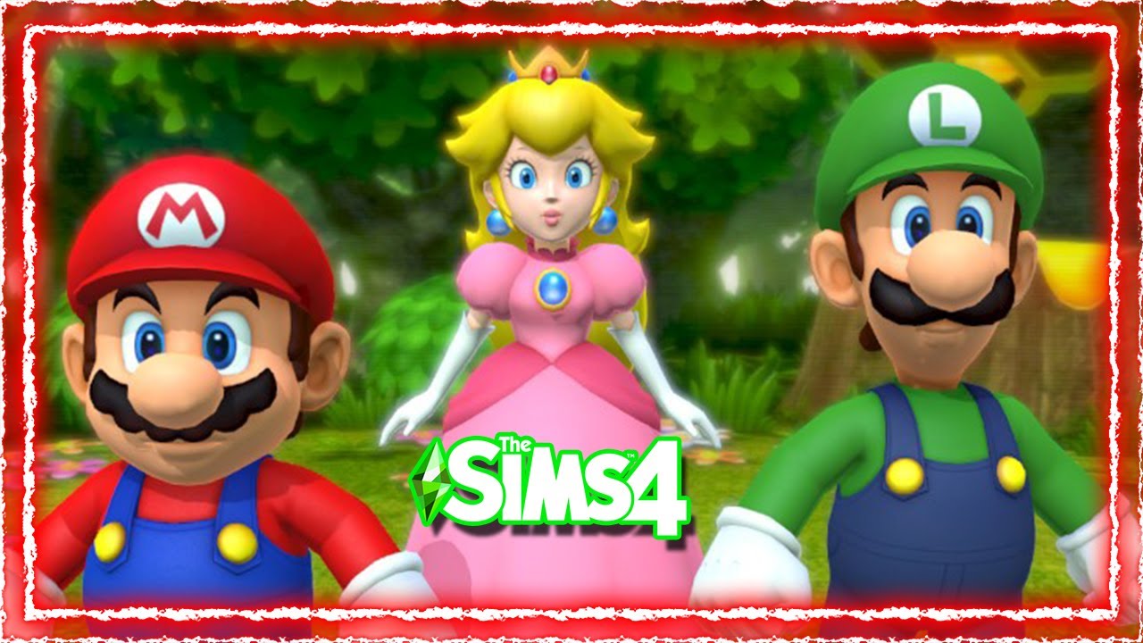 🧢MARIO, LUIGI Y PEACH ATERRIZAN EN LOS SIMS 4 I SIMS 4 I CC ...
