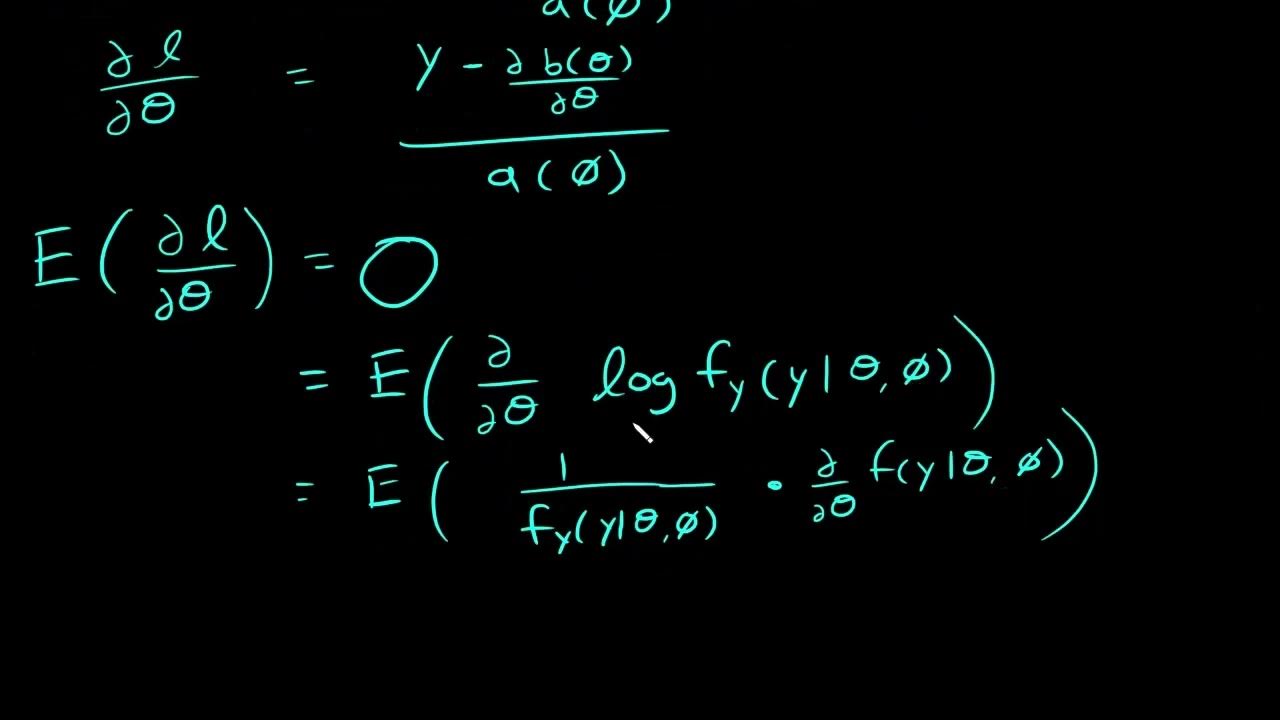 GLM Exponential Family, Prove that the mean is the first derivative of b, E(Y) = mu = b'(theta ...