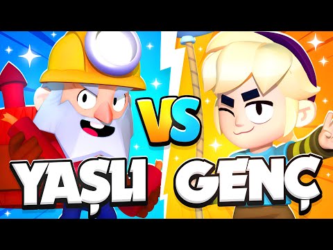 YAŞLI KARAKTERLER vs GENÇ KARAKTERLER💀 Brawl Stars