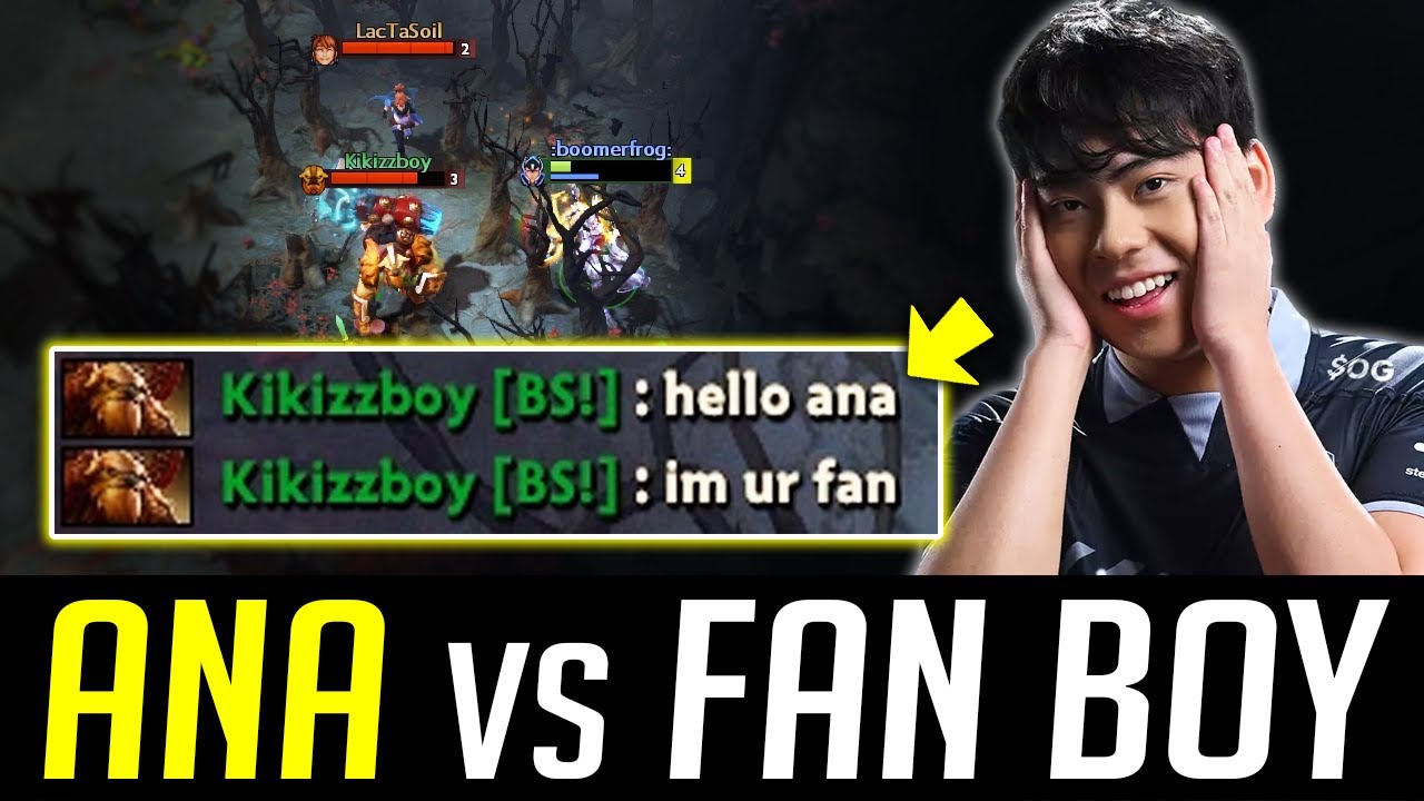 ANA vs. his FAN - No Mercy 24 mins GG DOTA 2 - YouTube