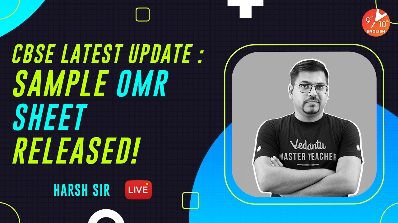 Cbse Latest Updates Sample Omr Sheet Released 😱guidelines For Term1