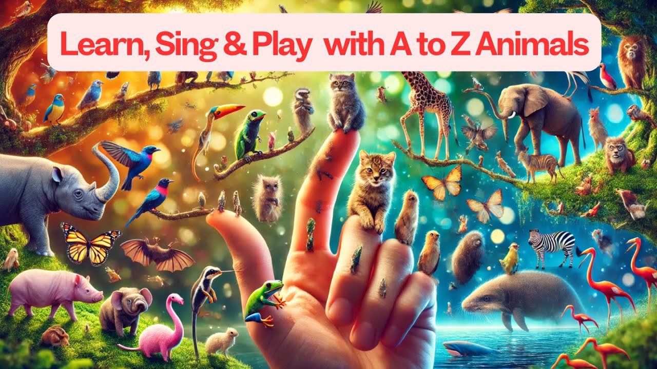 ABC Animal Rhyme | Finger Animals Adventure | Fun A to Z Learning | A ...