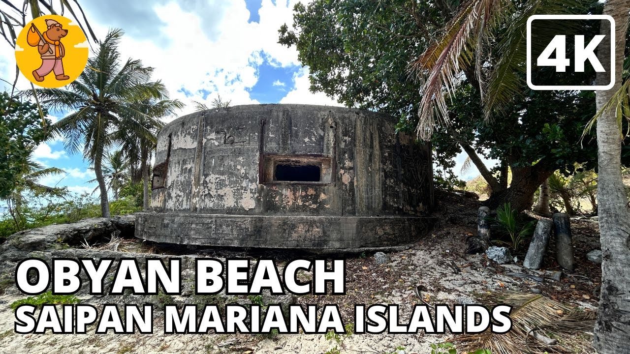 4K Obyan Beach Walking Tour – Saipan, Northern Marianas Islands - YouTube