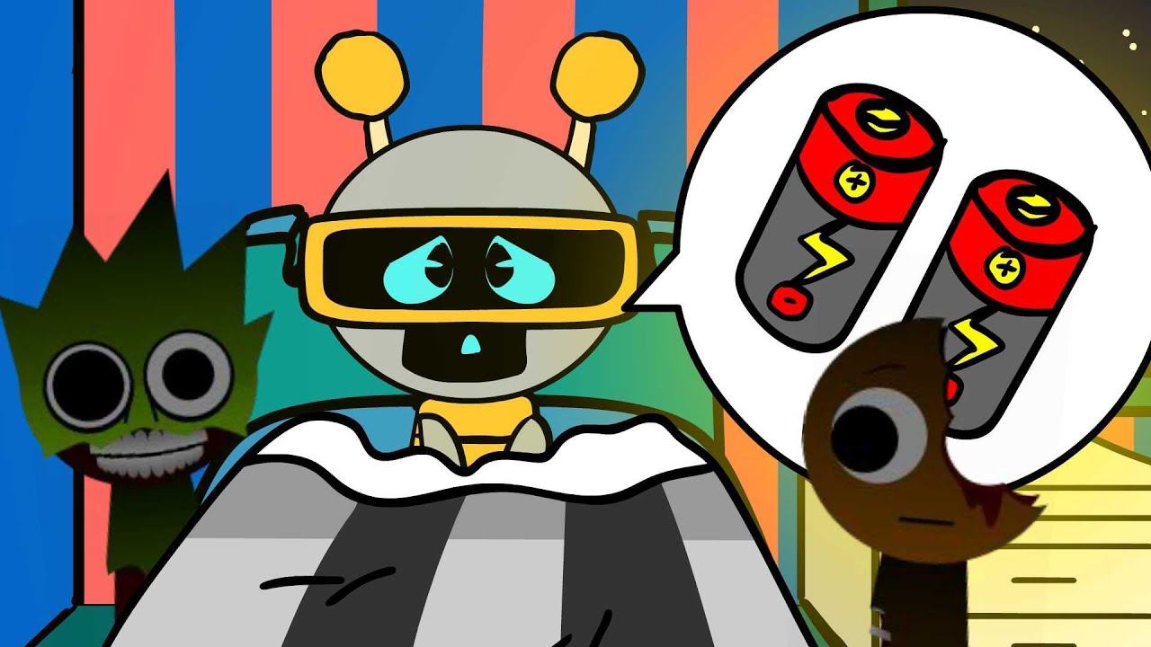 Tuck Baby FUNBOT into bed | Incredibox - Sprunki Animation Meme - YouTube