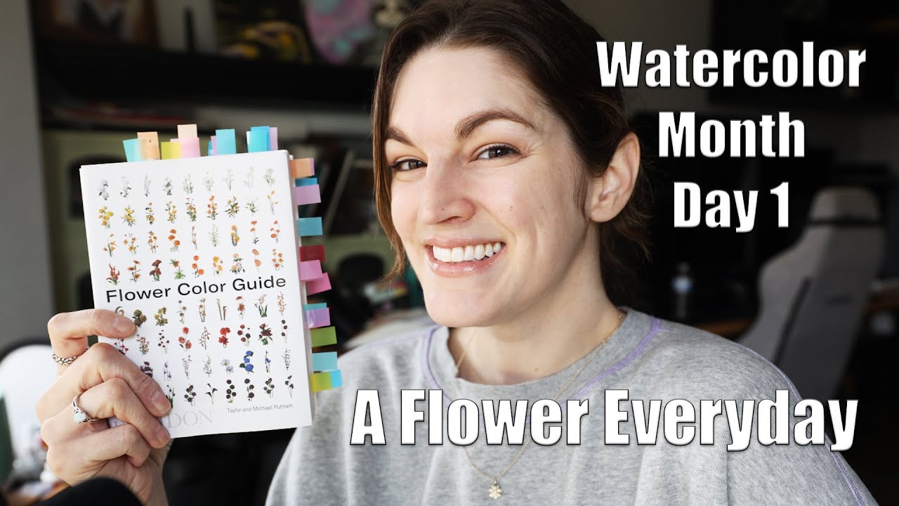 Watercolor Month Day 1 - A flower EVERYDAY from the Flower Color Guide ...
