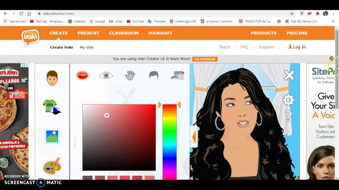 comment créer un avatar en utilisant voki - YouTube