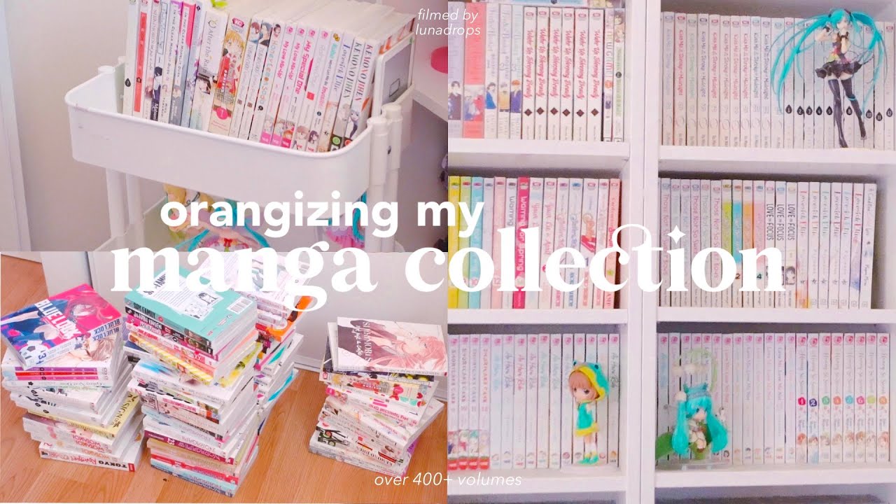 organizing my manga collection on a rainy day 🌧 - YouTube
