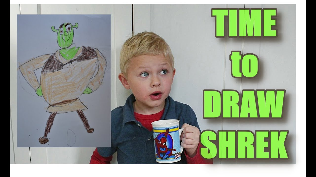 How to Draw Shrek for Little Kids - YouTube