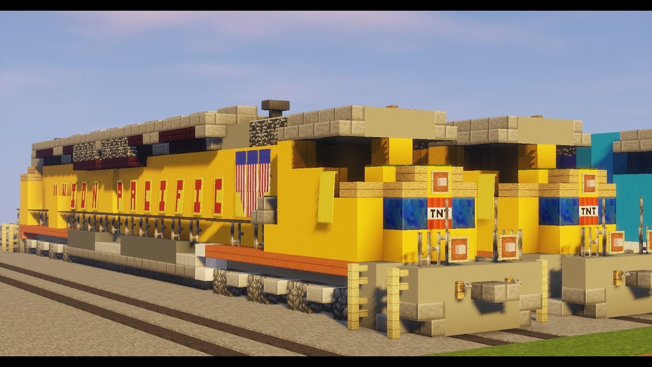Minecraft Union Pacific DD40AX Tutorial Part 1 of 2 - YouTube