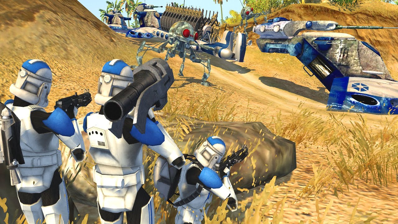 DROID ARMY CONVOY AMBUSH - Men of War: Star Wars Mod Battle Simulator ...