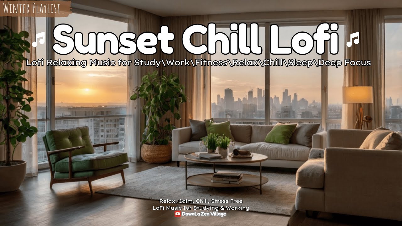 Sunset Chill Lofi 🌅 [chill lo-fi hip hop beats/Study & Relax Music] / 𝙇𝙤𝙛𝙞 𝙈𝙪𝙨𝙞𝙘 / BGM / Lofi ...