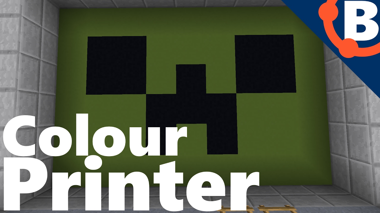 Working Colour Printer in Survival Minecraft !!! [Response to Mumbo ...