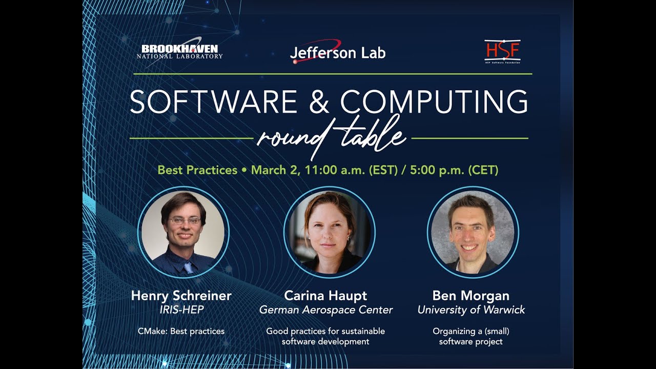 Software and Computing Round Table - Best Practices for Software ...