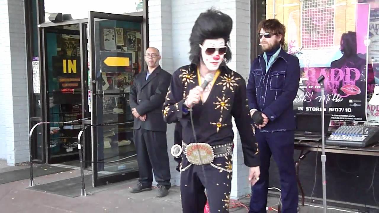 CLOWNVIS PRESLEY " VIVA LAS VEGAS " HD LIVE OUTSIDE VINTAGE VINYL 10/23 ...