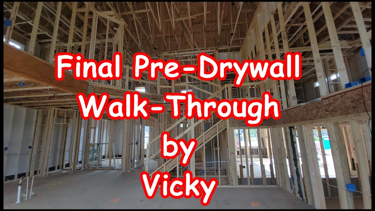 Last Pre Drywall Walk Through by Vicky - YouTube