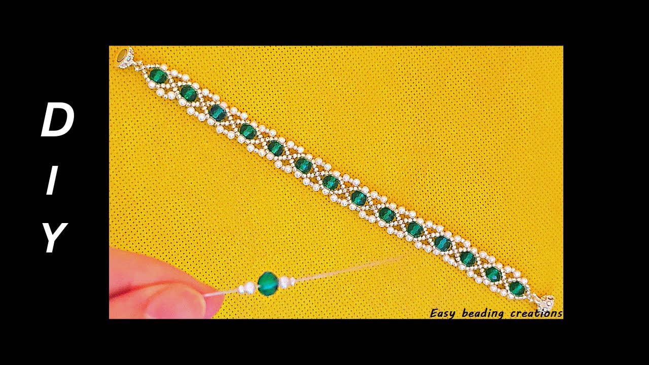 Bracelet making tutorial. DIY elegant bracelet pattern for beginners ...