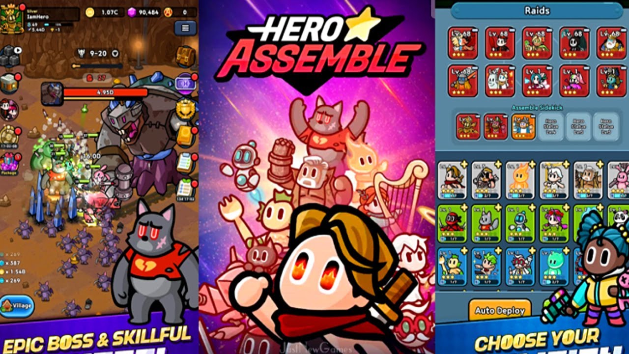 Hero Assemble Soft Launch Gameplay | Epic Idle RPG - YouTube