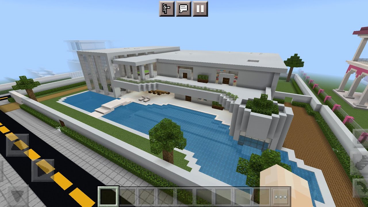 Casa do Felipe Neto que eu construí no Minecraft - YouTube