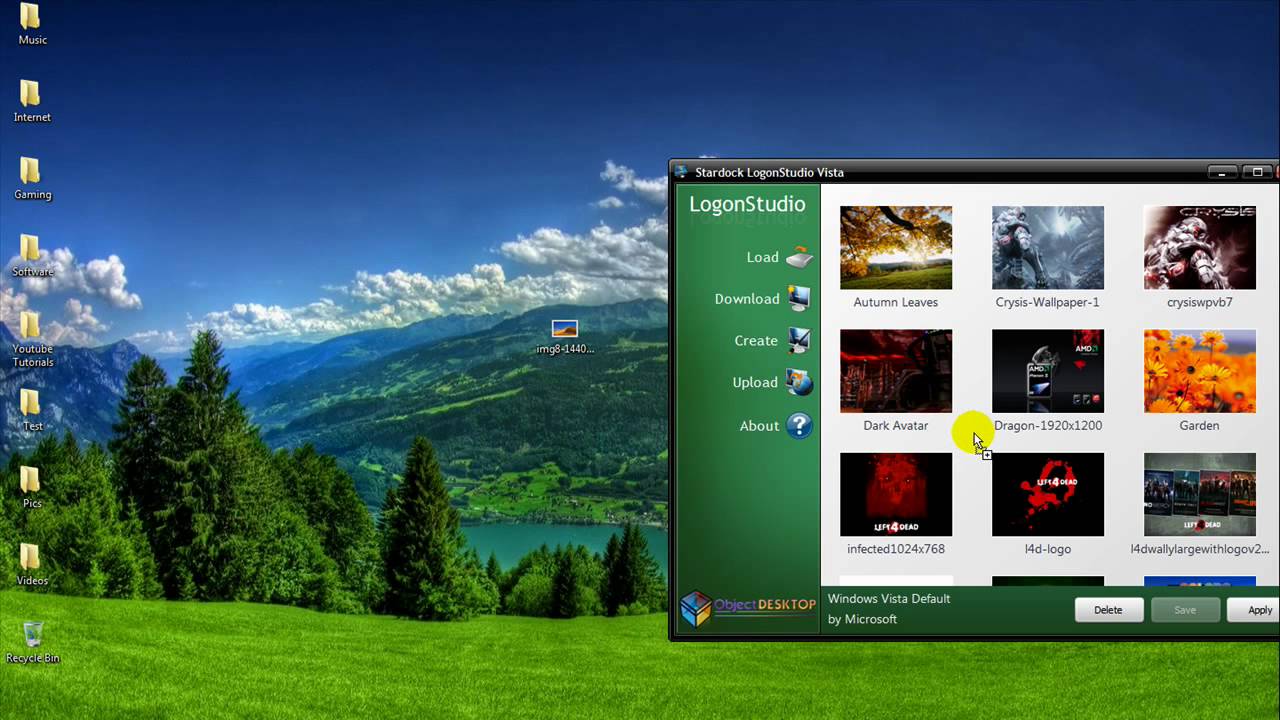 How to change your log on screen (Windows Vista) - YouTube