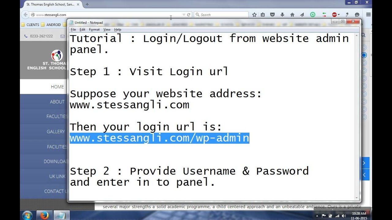 1 Login & Logout From Admin Panel - YouTube