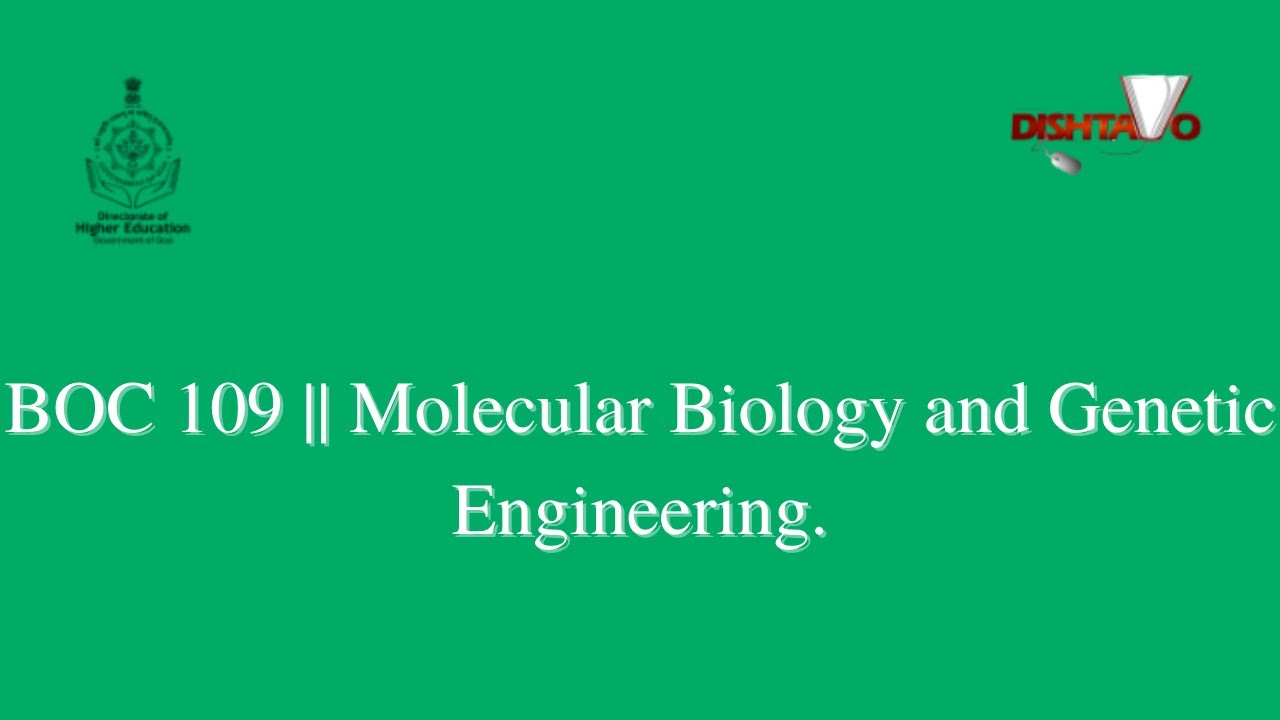 30 || BOC 109 || Methods of Gene Transfer || Gene Transfer ...