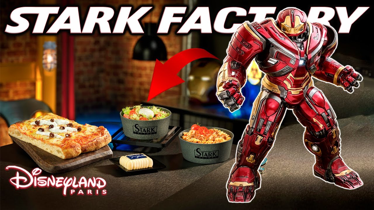[4K]🍝🍕Stark Factory Restaurante ECONOMICO🤑 MARVEL en Disneyland Paris ...